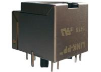 China 1500Vrms Hi-Pot Magnetic Vertical Wireless RJ45 HFJV1-1075-L12RL PCB Jack for sale