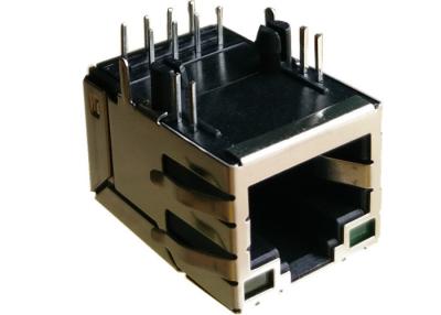 China HFJT1-S101-L17RL RJ45 Single Port FastJack 1x1 10BASE-T Filter Tab Up RJ45 for sale