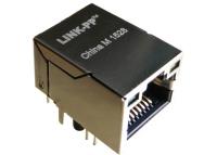 China HFJT1-S114-L51RL , RJ45 Single Port Modular Electrical Connectors IVR Server for sale