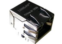 China HFJT1-1041-L12RL 10BASE-T Magnetics Tab Up RJ45 Modular Connector female for sale