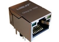 China HFJT1-1043-L11RL 10BASE-T Magnetics Tab Up RJ45 Modular Connector female for sale