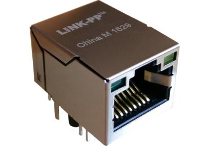 China HFJT1-1043-L11RL 10BASE-T Magnetics Tab Up RJ45 Modular Connector female for sale