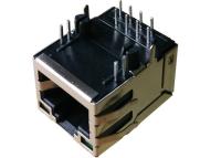 China HFJT1-1075-L11RL Modular Rj45 Connectors 10BASE-T Ethernet Family of FastJacks for sale