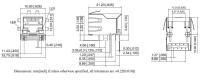 China ARJM11B1-805-KB-CW2 Single Port Tab Down 2.5G Base-T RJ45 MagJack G/O&Y Led for sale