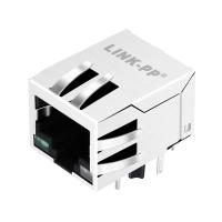 China ARJM11B1-805-KB-CW2 Single Port Tab Down 2.5G Base-T RJ45 MagJack G/O&Y Led for sale