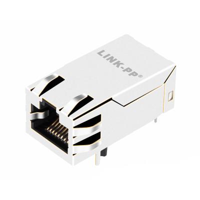 China HFJT1-2GH4PRL 1A Single Port 2.5G BASE-T PoE RJ45 Magjack Tab Up Without LED for sale