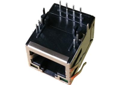 China HFJT1-2450-L55RL FastJack 1x1 Tab-Up 10 / 100BASE-T RJ45 PCB Modular Jack for sale