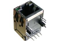 China HFJT1-E2450-L55RL Rj45 Connector 90 degree , Smart Home System Connectors for sale