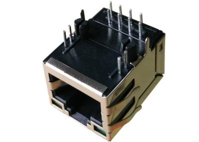 China HFJ11-S114E-L72RL , RJ45 Single Port PCB Mounting Jack In IPTV Set Top Box for sale
