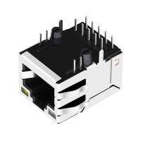 China ARJM11C7-502-KB-EW2 100/1000 Base-T 1x1 Port RJ45 MagJack Tab UP Green&Orange/Yellow Led for sale