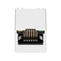 China RJ4530H-R01 100 Base-T Vertical RJ45 Connector Yellow/Green LED LPJD4110BANL Datasheet for sale