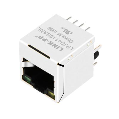 China RJ4530H-R01 100 Base-T Vertical RJ45 Connector Yellow/Green LED LPJD4110BANL Datasheet for sale