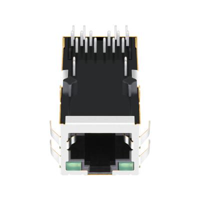China JGCG1T1004PW-GG RJ45 Connector 10G Base-T Integrated Magnetics For PoE++ Application for sale