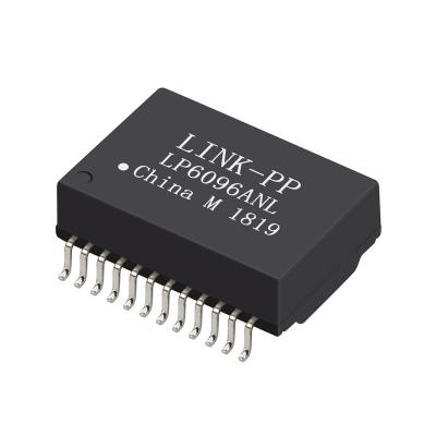 China LAN5241-97R Lan Transformer 1000 Base-T Single Port SMD 24 PIN PoE+ Compatible LP6096ANL for sale