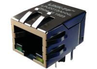 China HFJ11-1G11ERL FastJack Tab-Down Gigabit RJ45 Female PCB Connector for sale