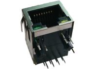 China HFJ11-1G11E-L11RL FastJack Tab-Down Gigabit RJ45 Female PCB Connector for sale