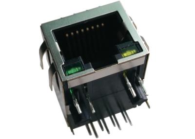 China HFJ11-1G11E-L12RL FastJack Tab-Down Gigabit RJ45 Female PCB Connector for sale