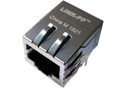 China HFJ11-E1G06ERL RJ45 Single Port Gold Plated With 10 / 100 / 1000Base-T Connector for sale