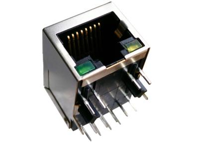 China HFJ11-E1G11E-L11RL , RJ45 Single Port With 10 / 100 / 1000Base-T Connector for sale