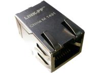 China HFJT1-1G01RL RJ45 With Integrated Magnetics1x1 Tab-Up Gigabit  FastJack for sale