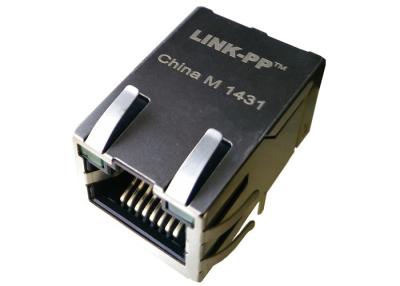 China HFJT1-1G01-L12RL RJ45 With Integrated Magnetics1x1 Tab-Up Gigabit  FastJack for sale