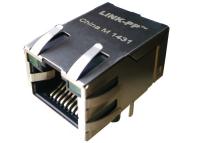 China HFJT1-1G06RL RJ45 With Integrated Magnetics1x1 Tab-Up Gigabit  FastJack for sale