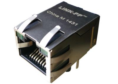 China HFJT1-1G06RL RJ45 With Integrated Magnetics1x1 Tab-Up Gigabit  FastJack for sale