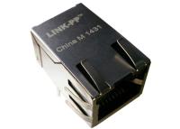 China HFJT1-1G16RL Connector Rj45 Fêmea Cat 5 Modular Jack 180º Embedded Board for sale