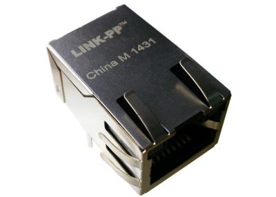 China HFJT1-1G16RL Connector Rj45 Fêmea Cat 5 Modular Jack 180º Embedded Board for sale
