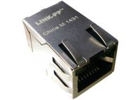 China HFJT1-1G41RL Connector Rj45 Fêmea Cat 5 Modular Jack 180º Embedded Board for sale