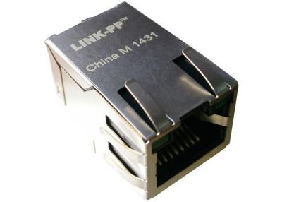 China HFJT1-1G41RL Connector Rj45 Fêmea Cat 5 Modular Jack 180º Embedded Board for sale