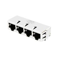 China J8064E64NL Without LED 1x4 Port Ethernet RJ45 Jack 100 Base-T Tab Down LPJF46204CNL for sale