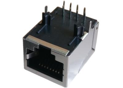 China HFJ11-LG1GERL Conector Rj45 Gigabit Tab-Down Common Mode Choke Jack LPJG4932CNL for sale