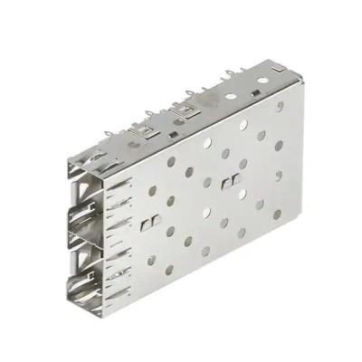 China 1761014-3 SFP Cage 4 Gb/s 1 x 2 Port Press-Fit Through Hole for sale