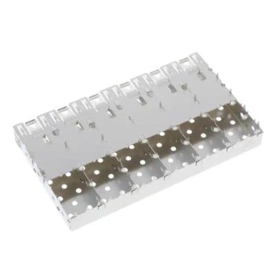 China 2110957-2 SFP CAGE Assembly 1X6 Port 8 Gb/s Without Lightpipes for sale