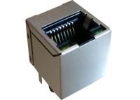 China HFJV1-S101-L51RL Vertical RJ45 Jack HFJV1-S101-L72RL 10BASE-T Filter PCB Jack for sale