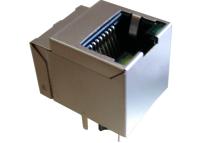China HFJV1-1G11-L11RL Vertical Modular Jack, HFJV1-1G16-L11RL Gigabyte Ethernet for sale