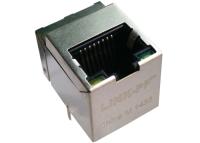 China HFJV1-1G46-L11RL Vertical Modular Jack, HFJV1-1G46-L12RL Gigabyte Ethernet for sale