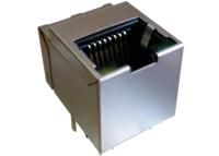 China HFJV1-E1G46-L12RL Rj45 Vertical With Gigabyte Magnetics HFJV1-ELTQ1-L11RL for sale
