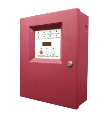 China Conventional 2 Zone Fire Alarm Controller with 30 Detectors per Zone and 2A Power Supply for Wired Smoke Detection Systems for sale