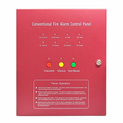 China Reliable 2-Zone Fire Alarm Control Panel for Buildings & Facilities for sale