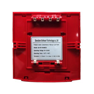 China Conventional Manual Call Point Emergency Pull Station Fire Alarm System 1A 30VDC Relay Contact Rating for sale