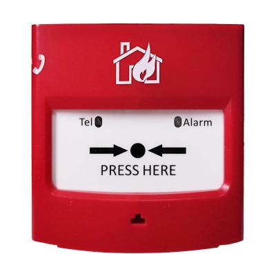 China Customizable Addressable Fire Alarm Manual Call Point Recoverable DC24V EN54 for sale