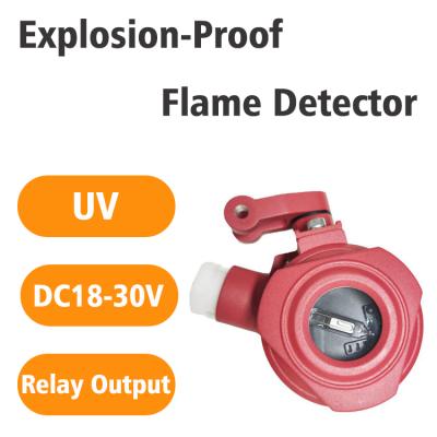 China Explosion Proof UV Flame Detector 18-32VDC Relay Output for Fire Alarm Systems for sale