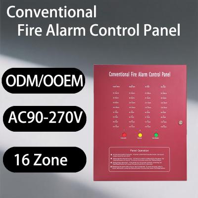 China 16-Zone Conventional Fire Alarm Panel XHA1016 AC220V 2A 24VDC Power Supply for sale