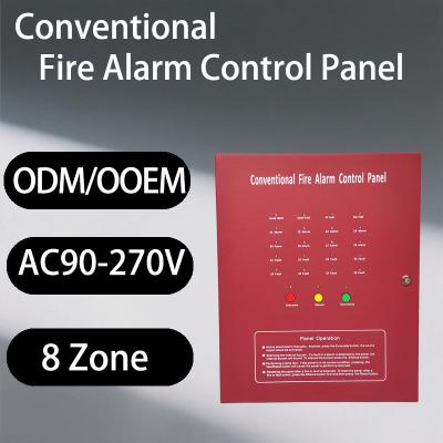 China 8 Zone Conventional Fire Alarm Controller 120V 240V EN54 Fire Safety System for sale