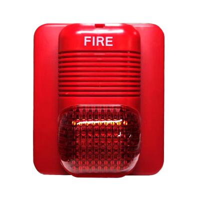 China Conventional Fire Alarm Sounder Strobe DC24V CE 80dB 60fpm for School Building Systems for sale