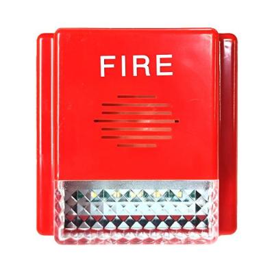 China Addressable Sounder Strobe Alarm 100dB High Output Red LED for Industrial Fire System for sale