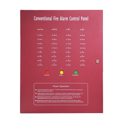 China 16 Zone Conventional Fire Alarm Control Panel AC 220V LED Display for Building Fire Protection System for sale