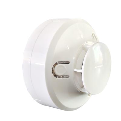 China 4 Wire Photoelectric Smoke Detector AC110V Relay Output 80dB ABS Housing for Home Fire Alarm for sale
